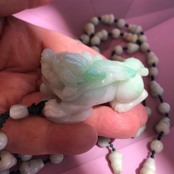 Jewelry | Vintage Carved Jade Necklace | Poshmark